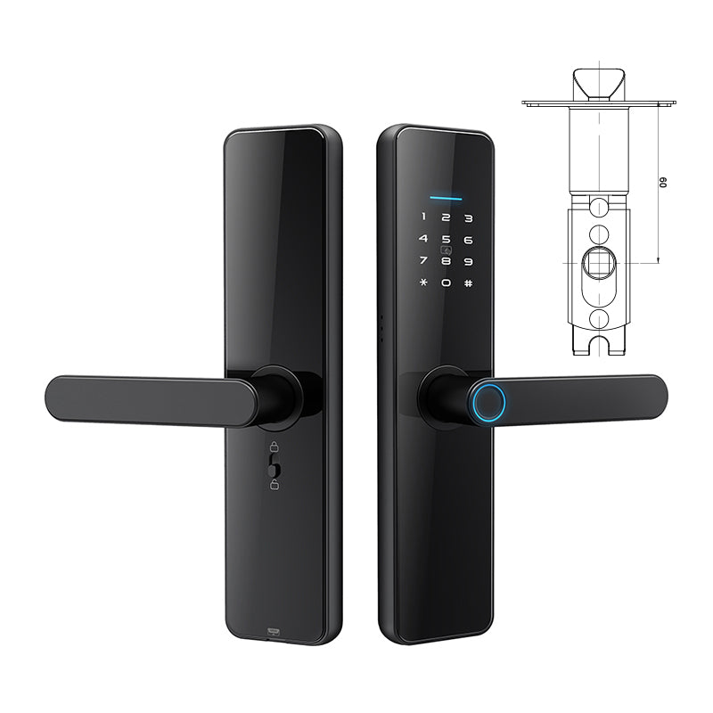 Locstar-C91 TTlock/Tuya App Fingerprint Password Card Interior Smart D